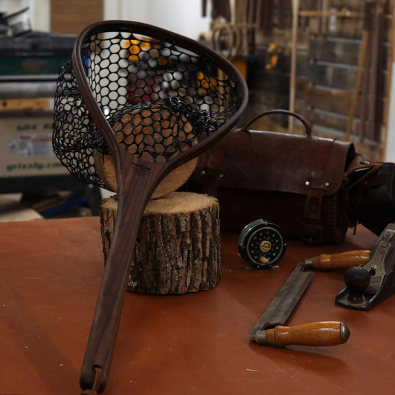Little Dipper 12"x8" - Walnut Fly Fishing Traditional Landing Net - Ha ...